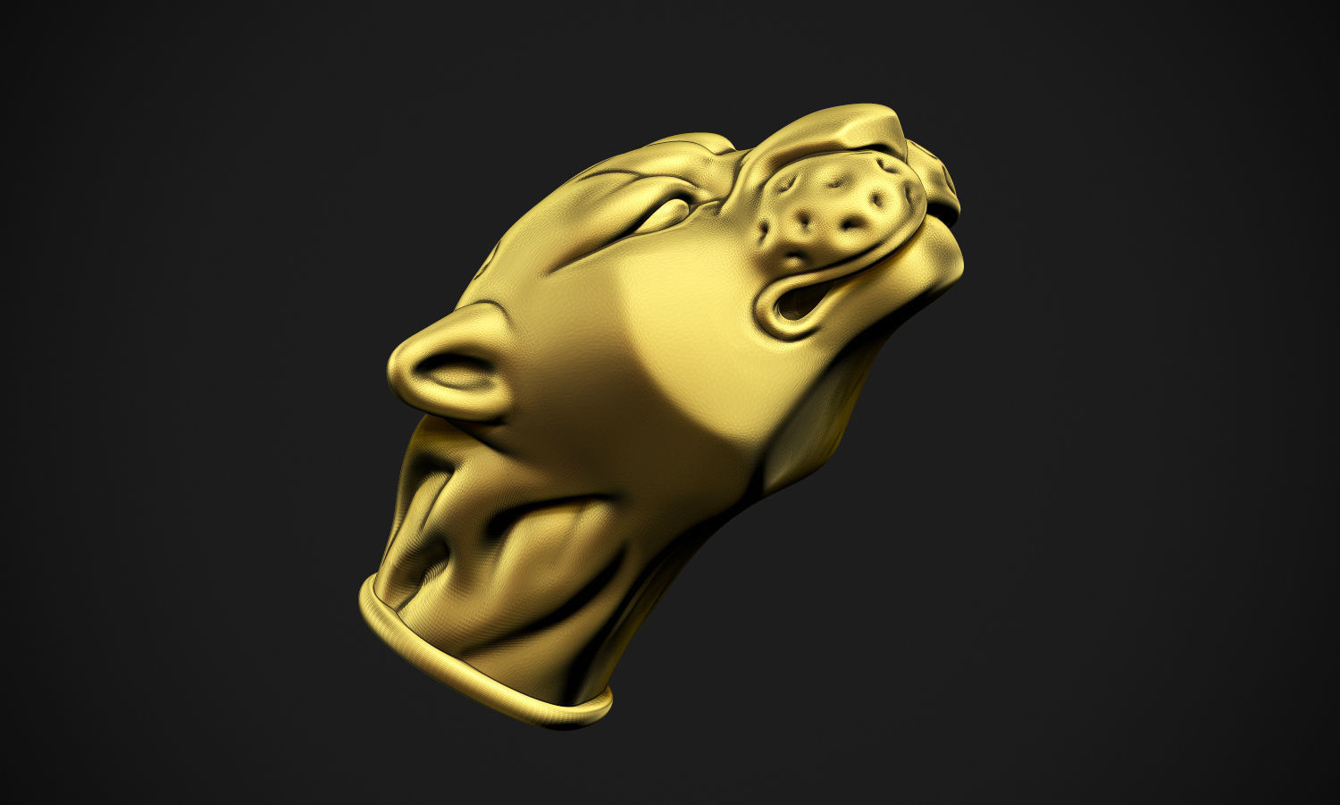 Panther Head 3D model 3D printable | CGTrader
