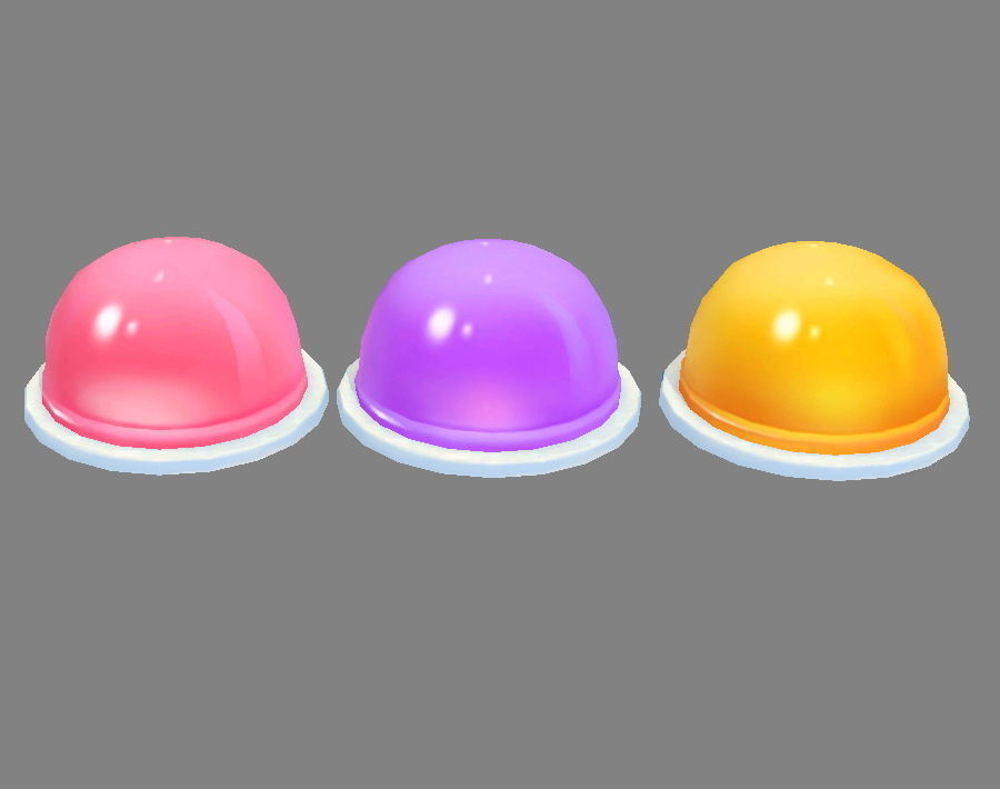 3D model Cartoon Jelly pudding VR / AR / low-poly | CGTrader