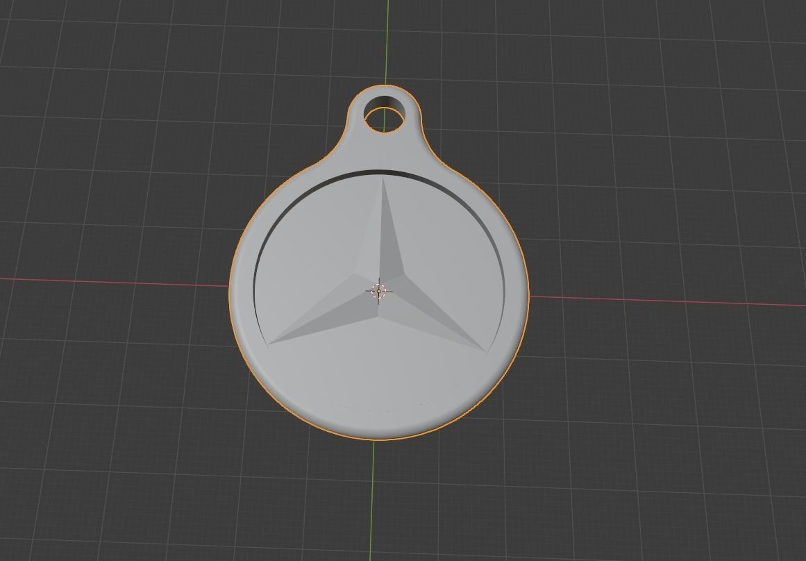 Mercedes keyring 3D model 3D printable | CGTrader