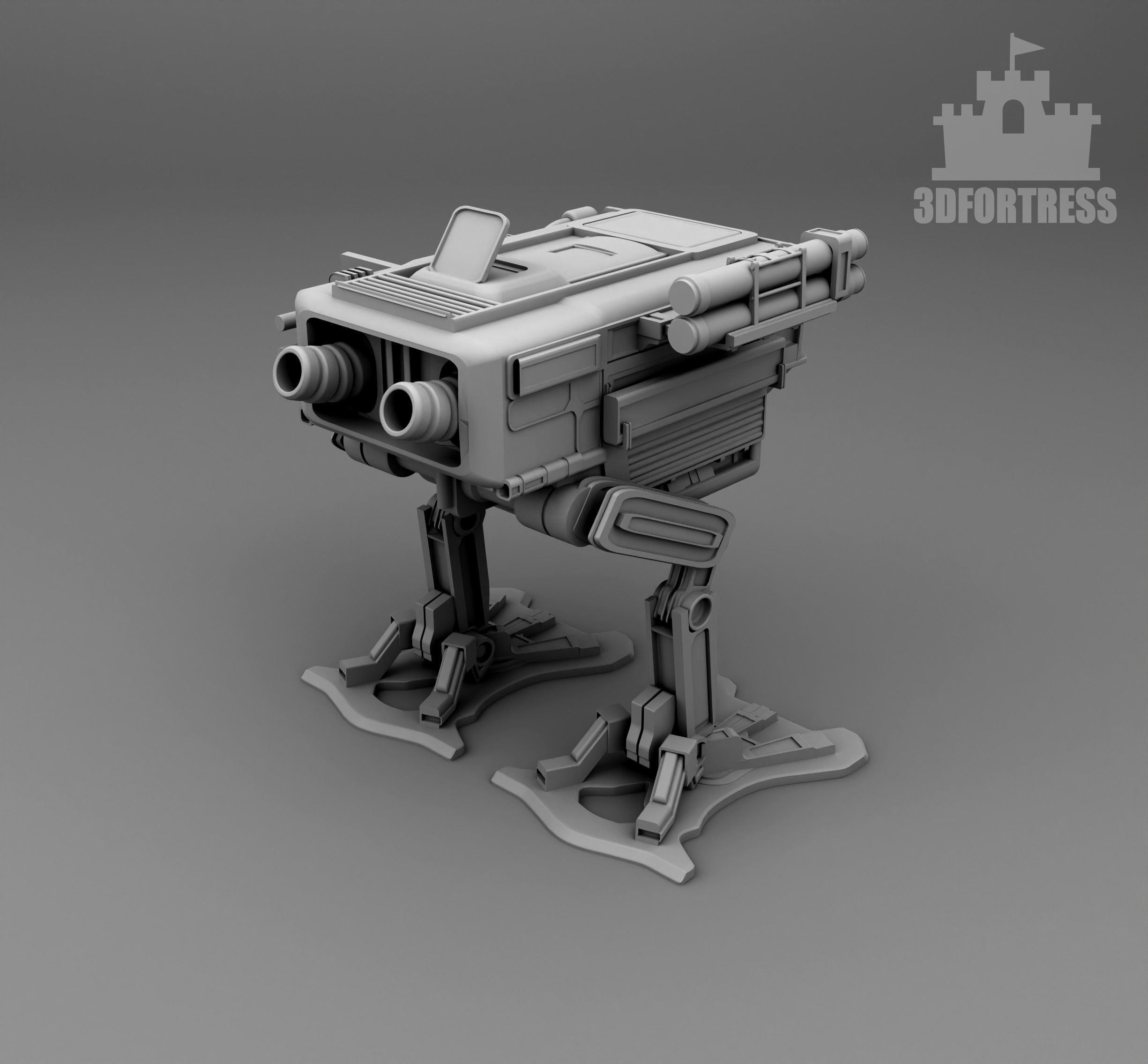 Robot - killing machine 3D model 3D printable | CGTrader