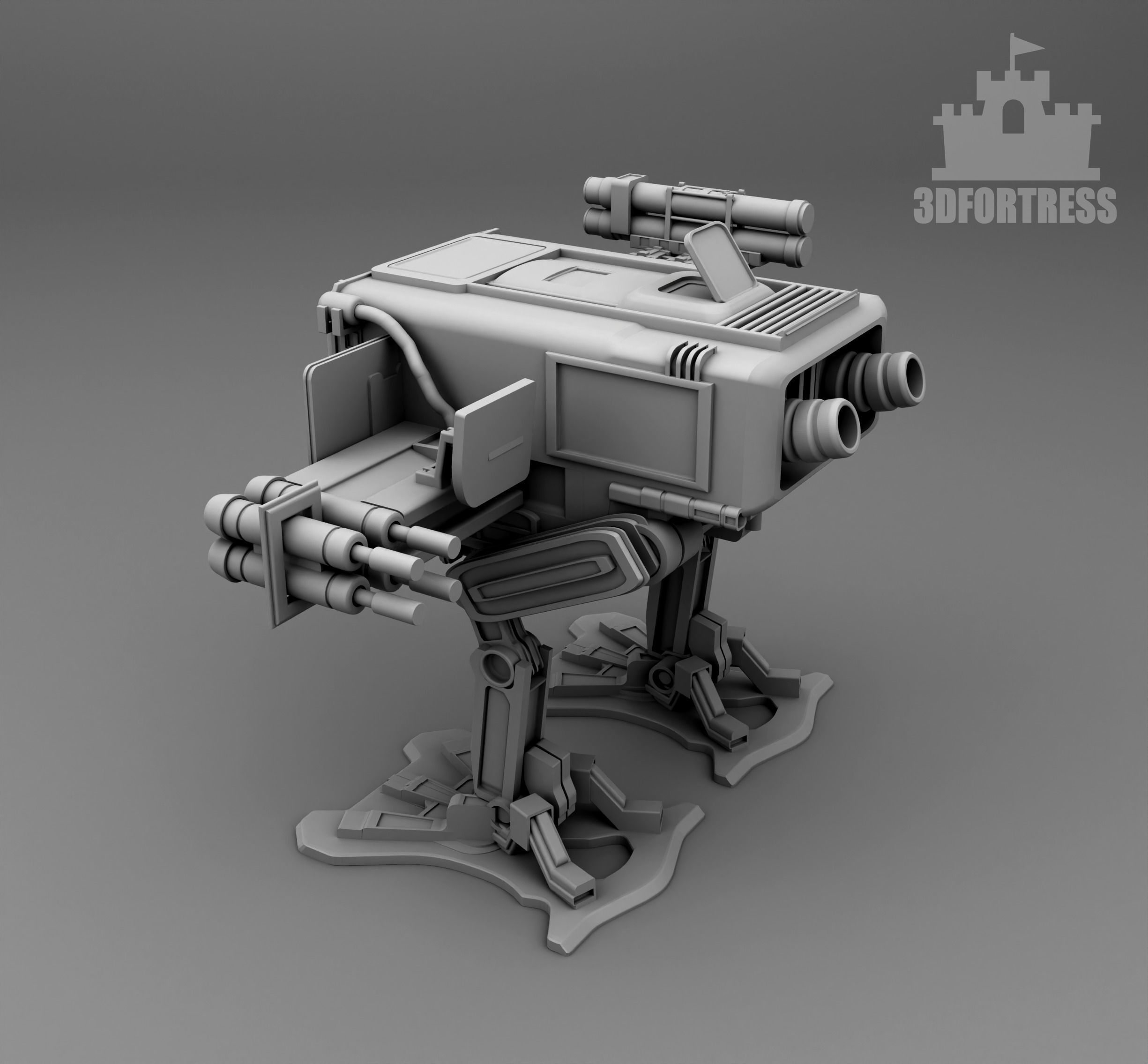 Robot - killing machine 3D model 3D printable | CGTrader