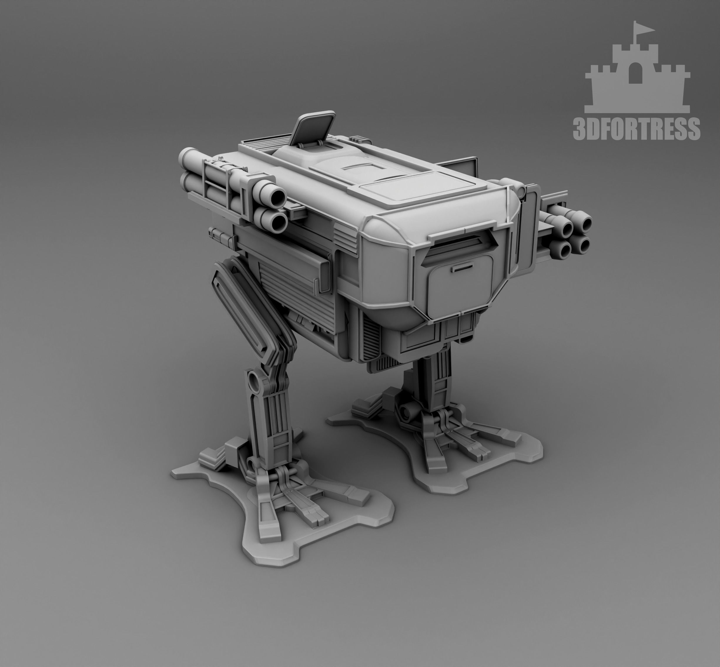 Robot - killing machine 3D model 3D printable | CGTrader