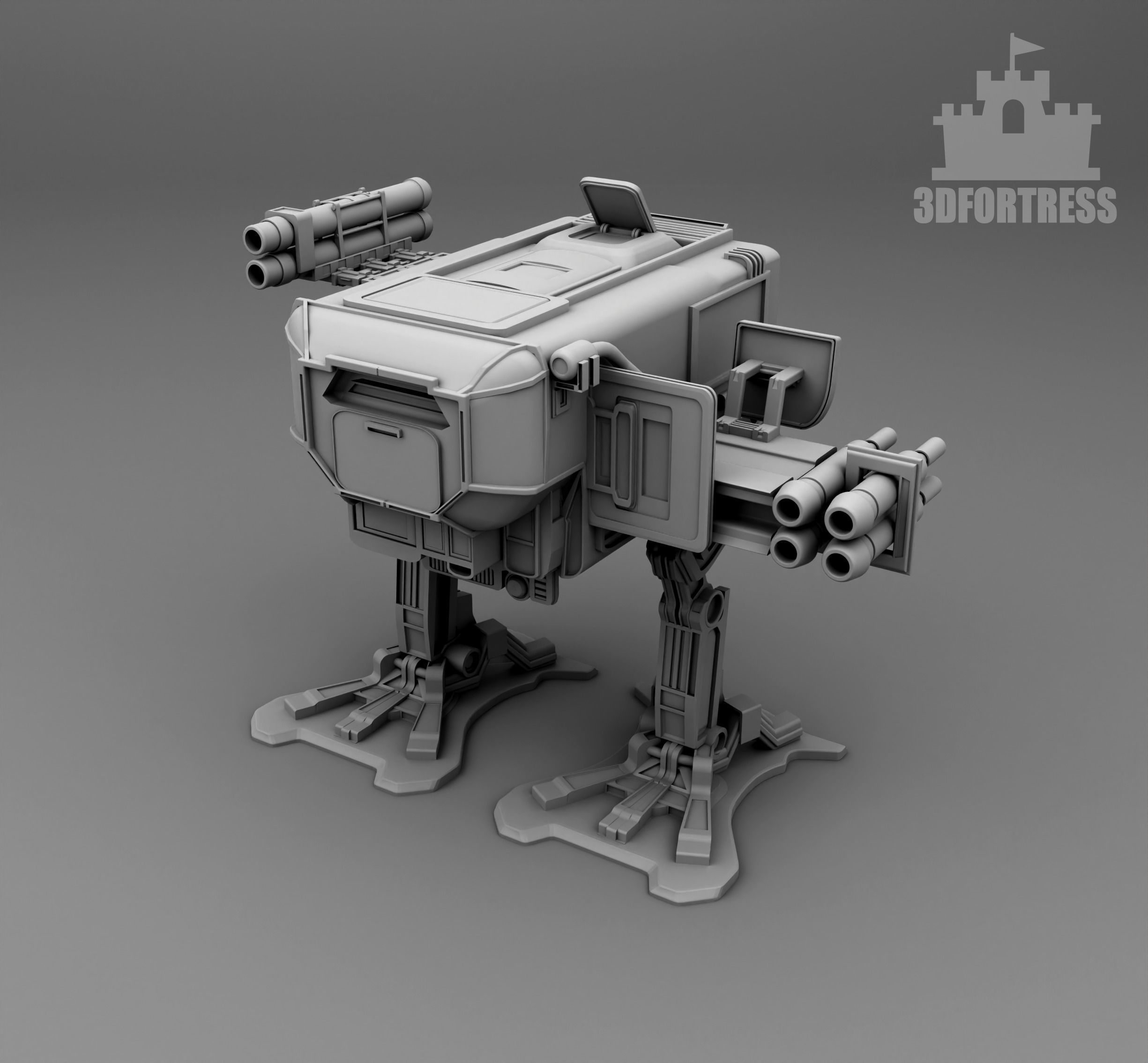 Robot - killing machine 3D model 3D printable | CGTrader