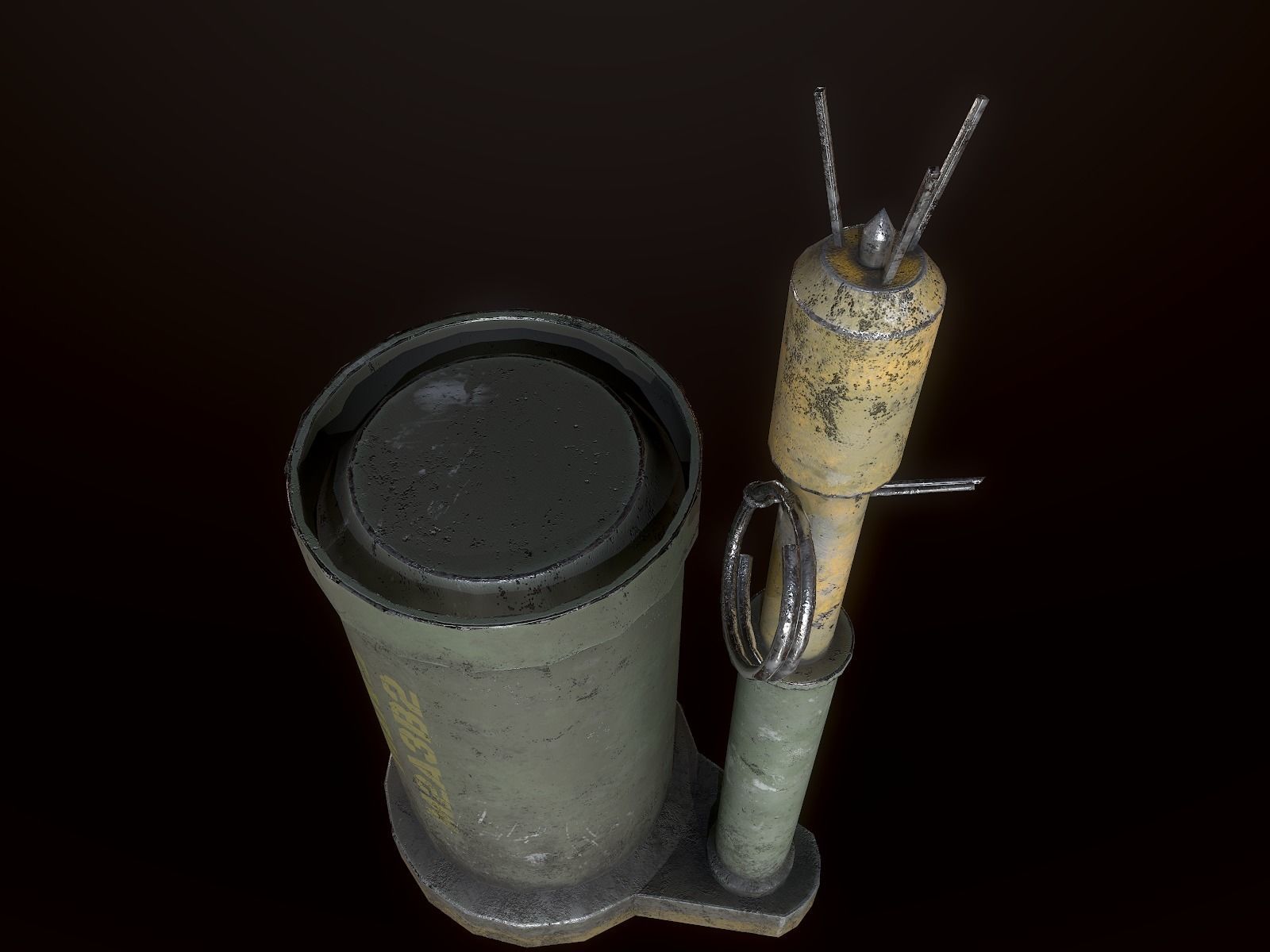 3D model M2 mine USA WW2 PBR Grenade VR / AR / low-poly | CGTrader