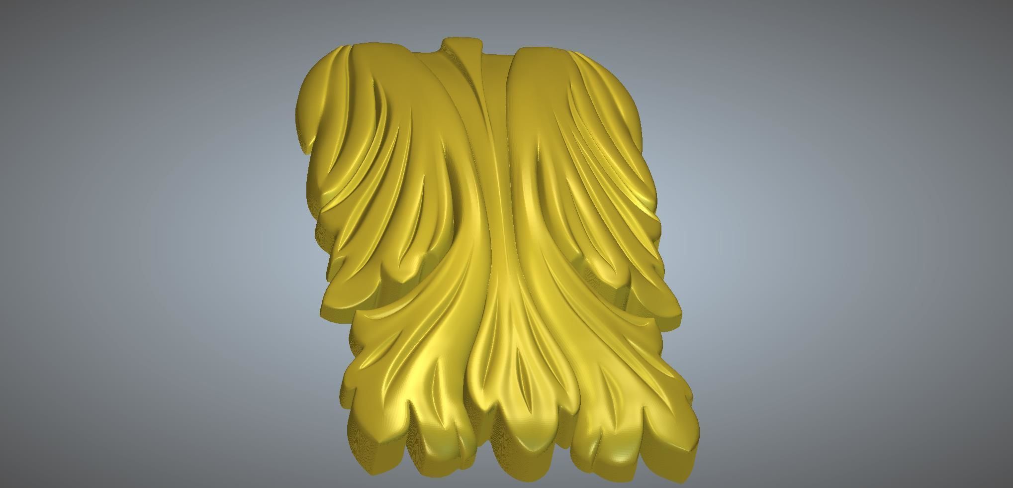 STL 3d model MOLDING golden angel wing free 3D model | CGTrader