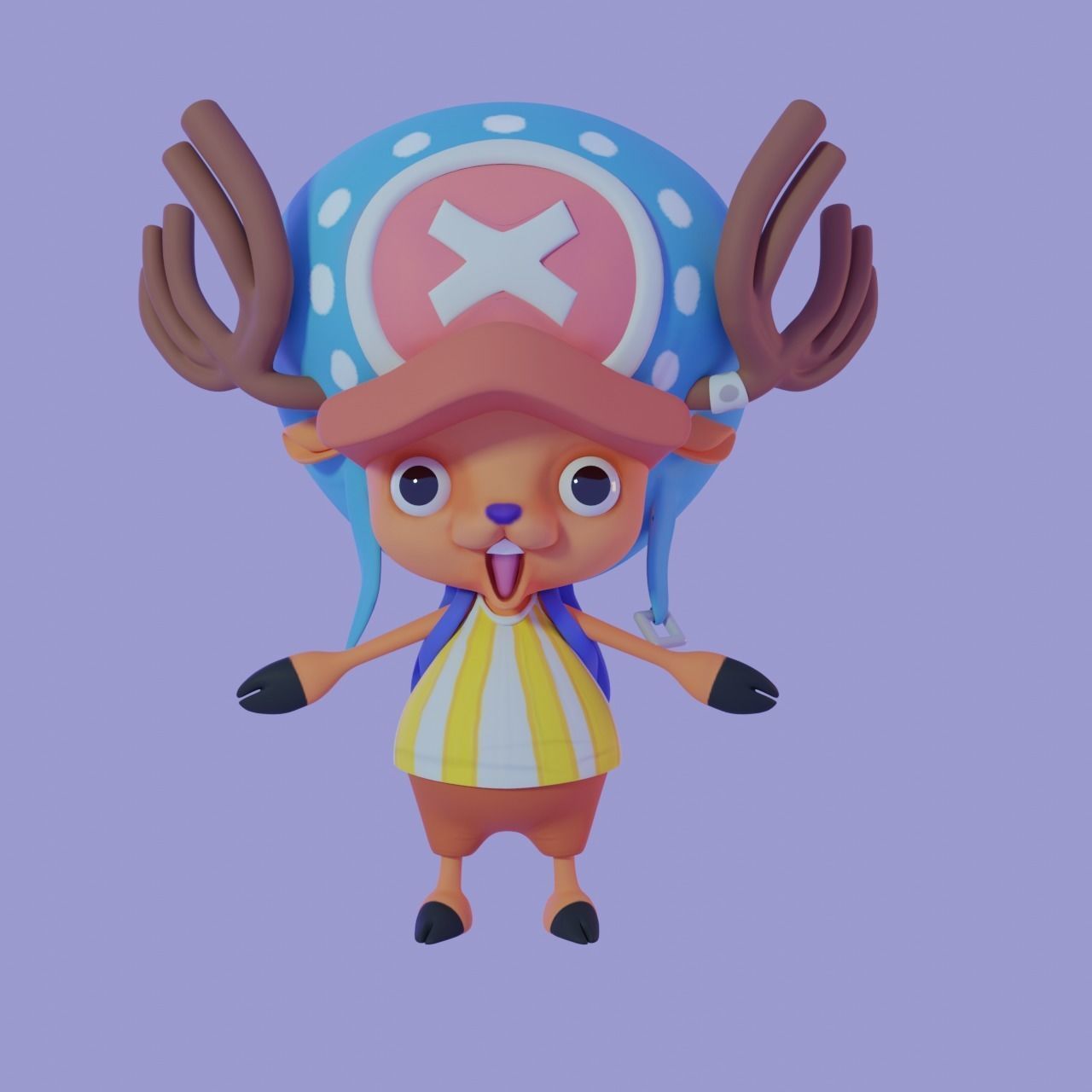 3D model Tony tony Chopper 3d model One Piece VR / AR / low-poly | CGTrader