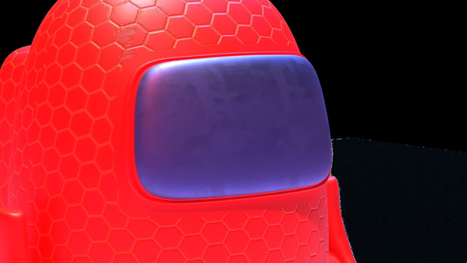 fully rigged RED Among us Character 3D model animated rigged | CGTrader