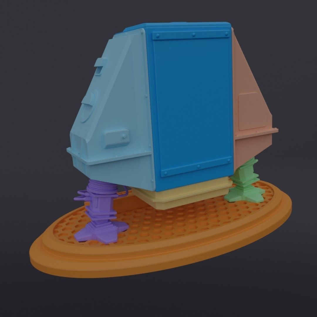 Silent Running Louie - Drone 3 3D model 3D printable | CGTrader