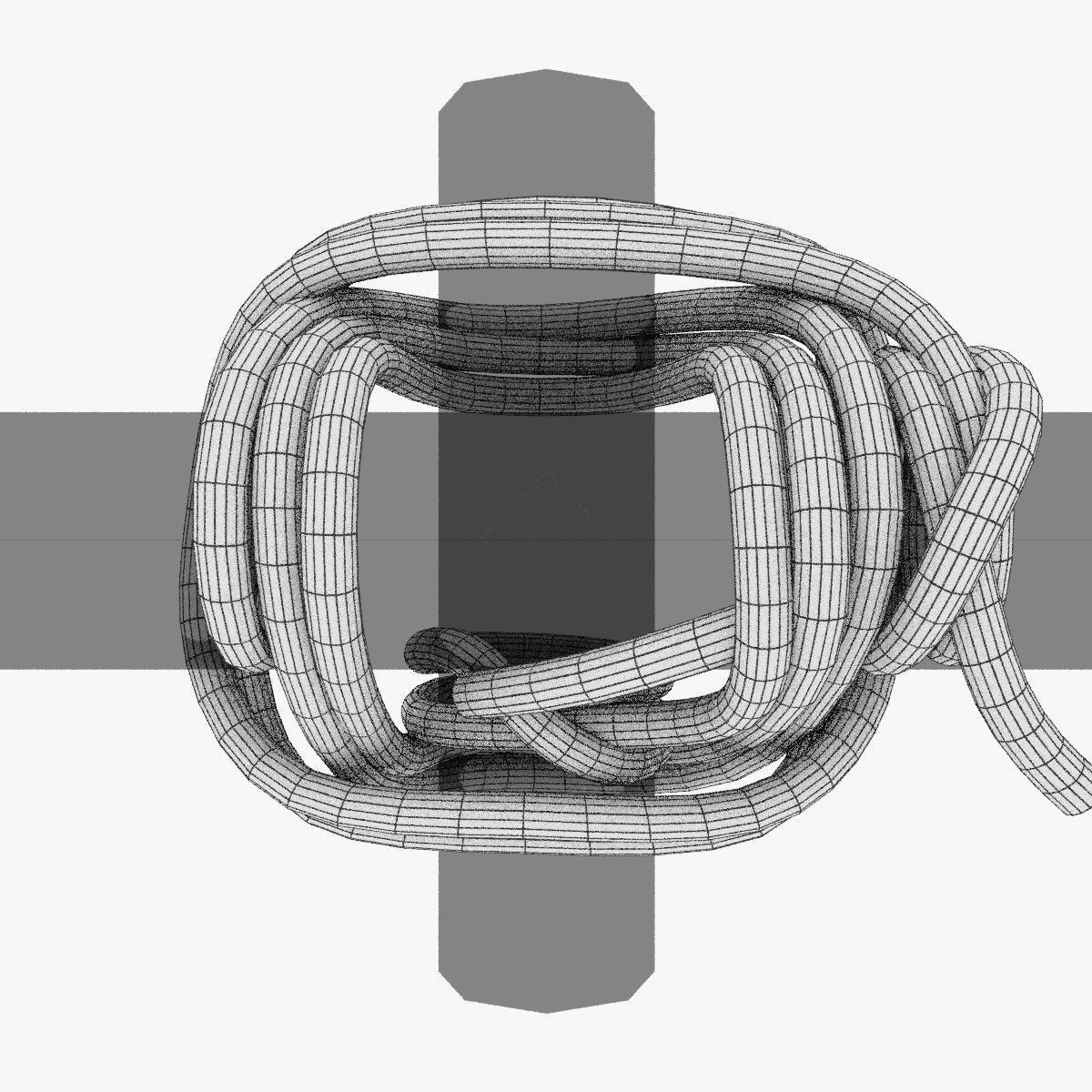 3D model square lashing knot VR / AR / low-poly | CGTrader