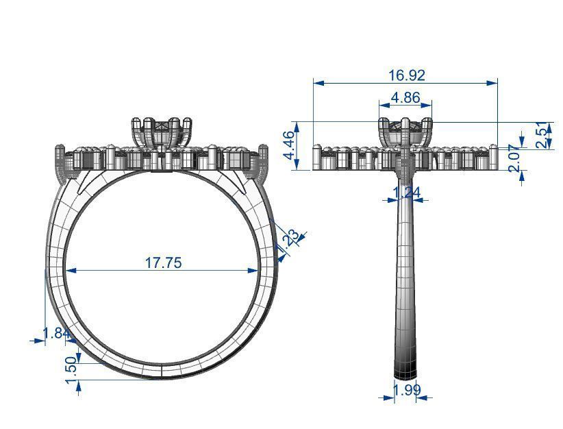 JEWELRY Ring The Snow Queen Snowflake- Printable STL 3D model 3D ...