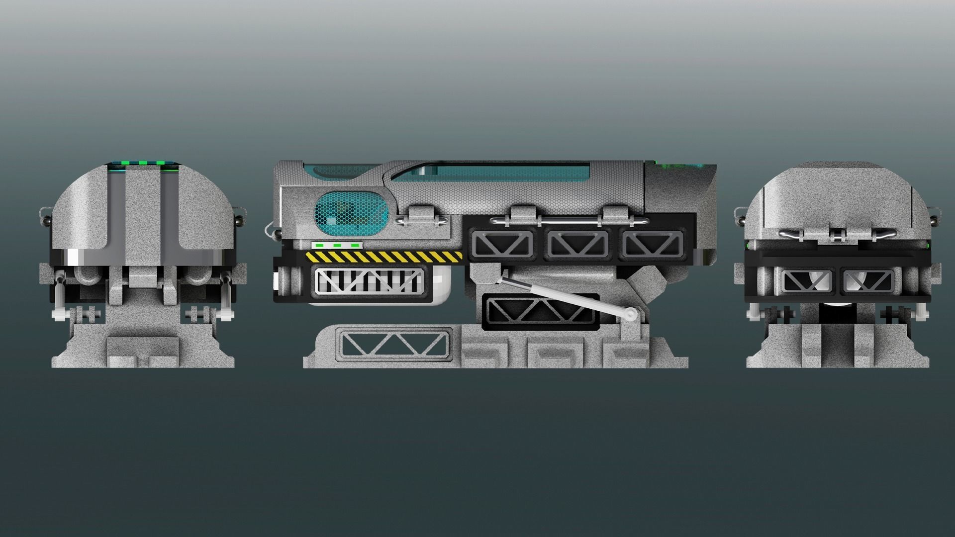 Hibernation module free 3D model animated rigged | CGTrader