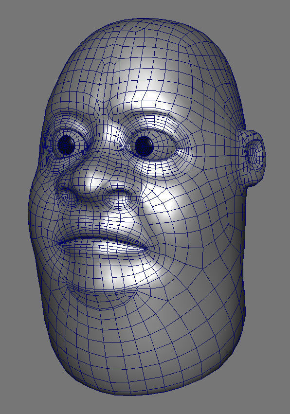 Uncle Face Rig 3D model rigged | CGTrader