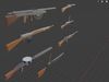 3D model Low poly ww1 guns gameready VR / AR / low-poly | CGTrader
