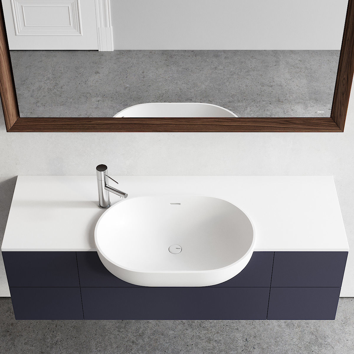 Falper Viaveneto Soft Vanity Unit Set 1 3D model | CGTrader