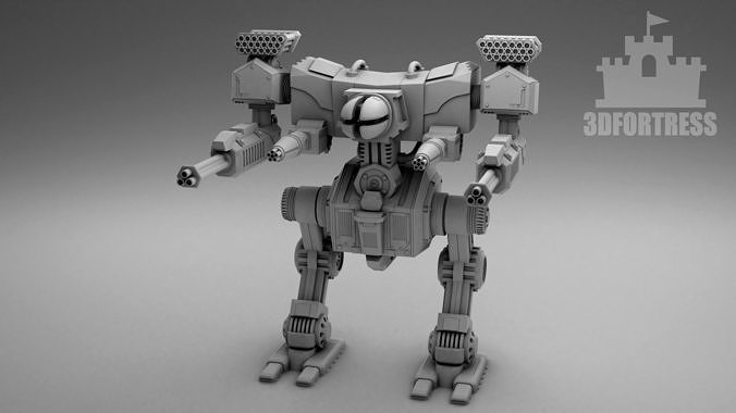Robot fighter 3D model 3D printable | CGTrader
