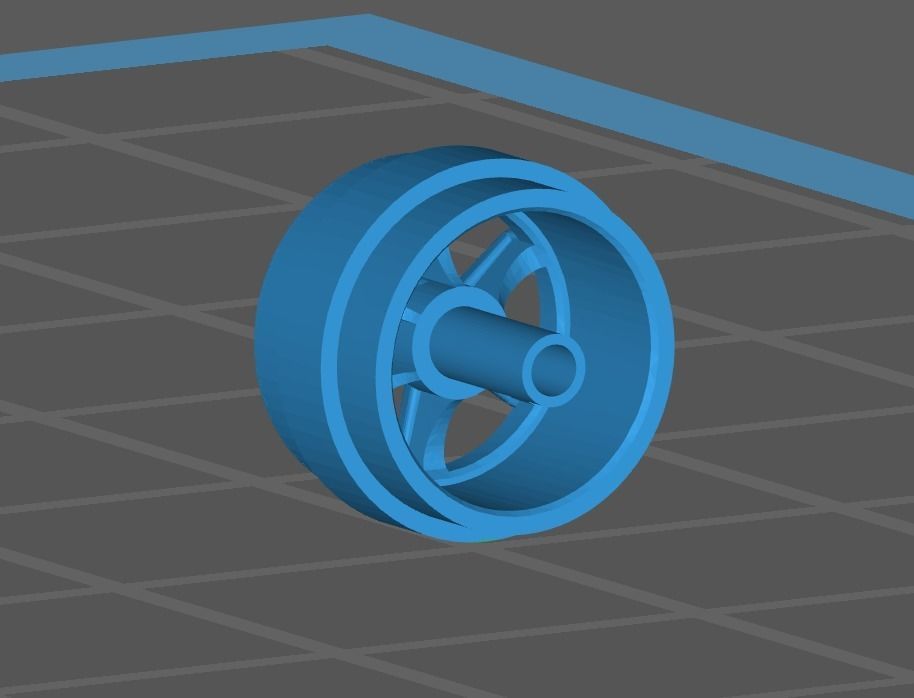 Six Spoke Hotwheels Rims 3D model 3D printable | CGTrader