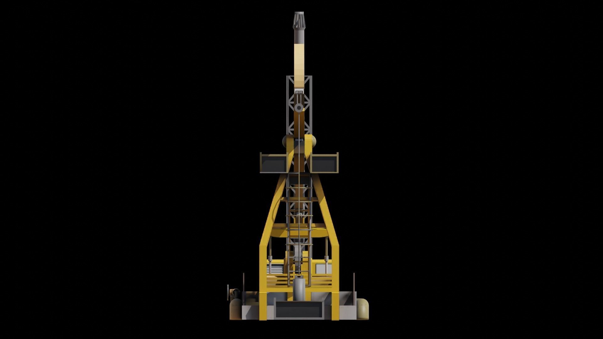3D model Oil and Gas Land Drilling Rig VR / AR / low-poly | CGTrader