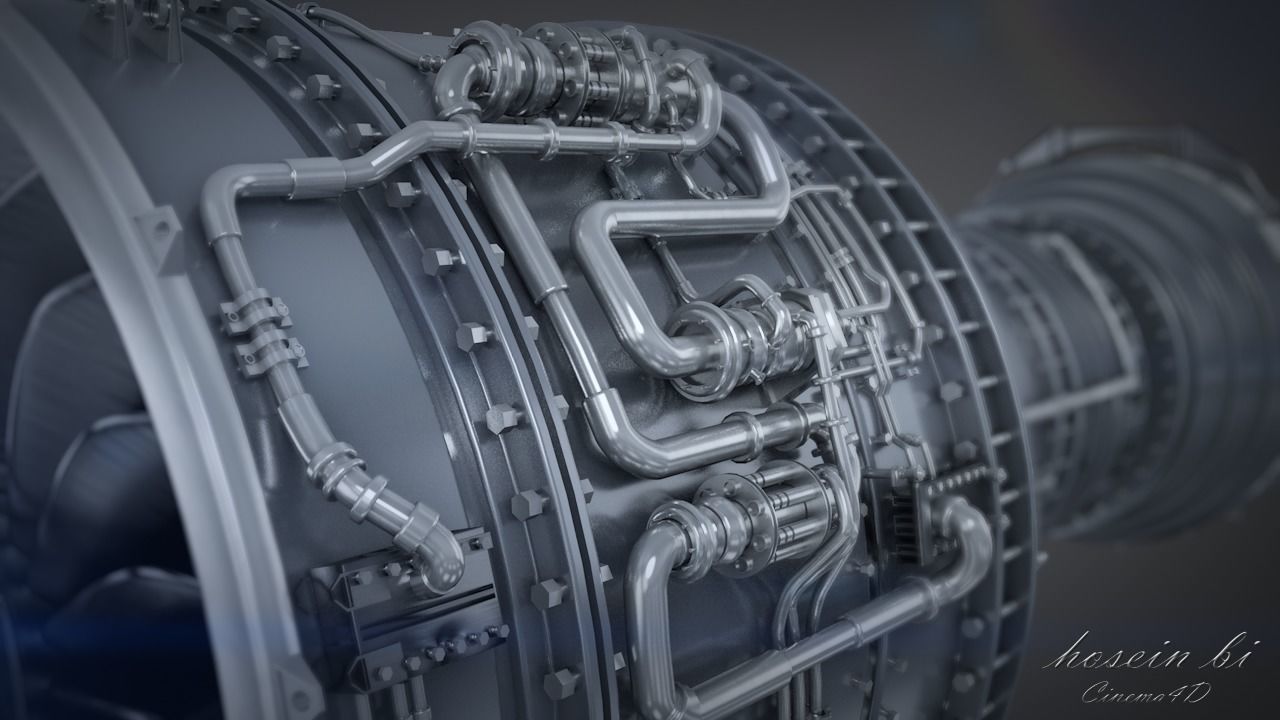 Engine jet BOEING 3D model | CGTrader