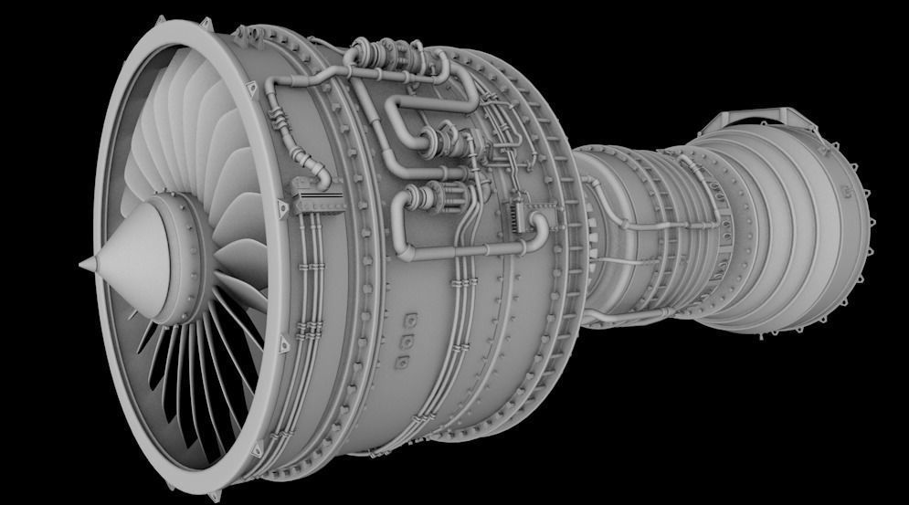 Engine jet BOEING 3D model | CGTrader