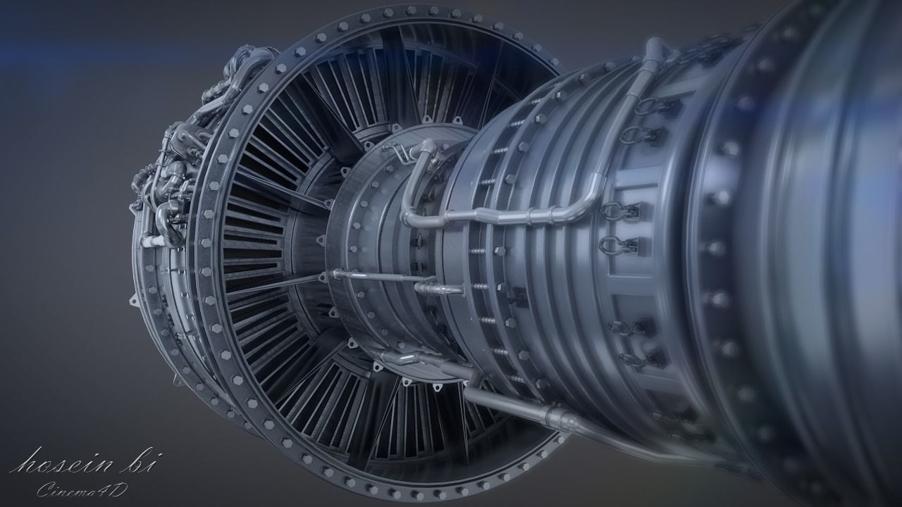 Engine jet BOEING 3D model | CGTrader