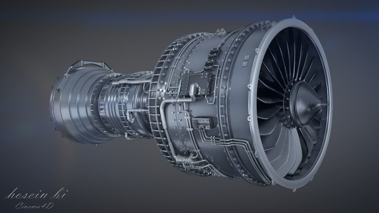 Engine jet BOEING 3D model | CGTrader