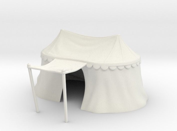 Large Medieval Tent 3D model 3D printable | CGTrader