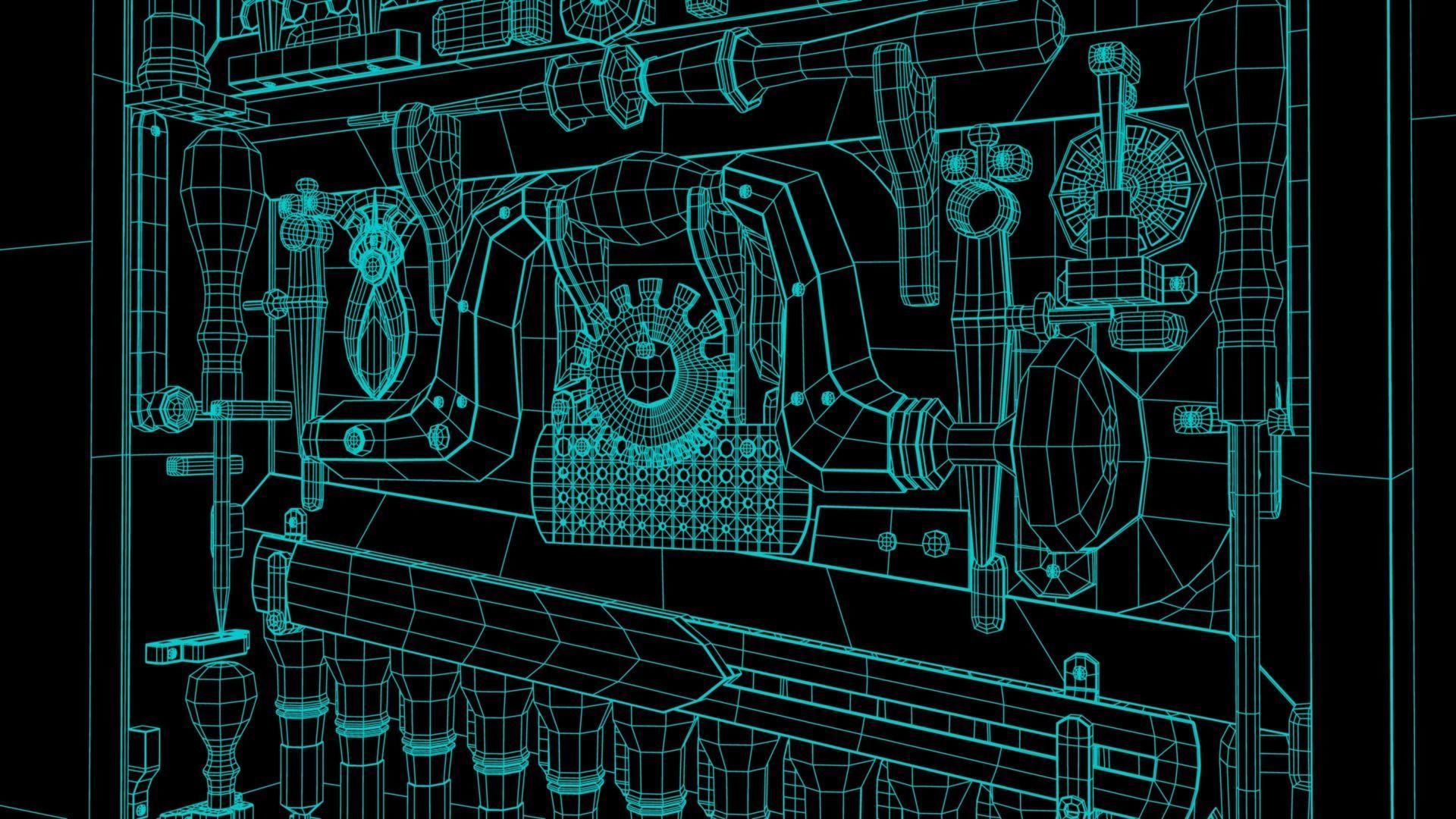 Studley Tool Chest 3D model | CGTrader