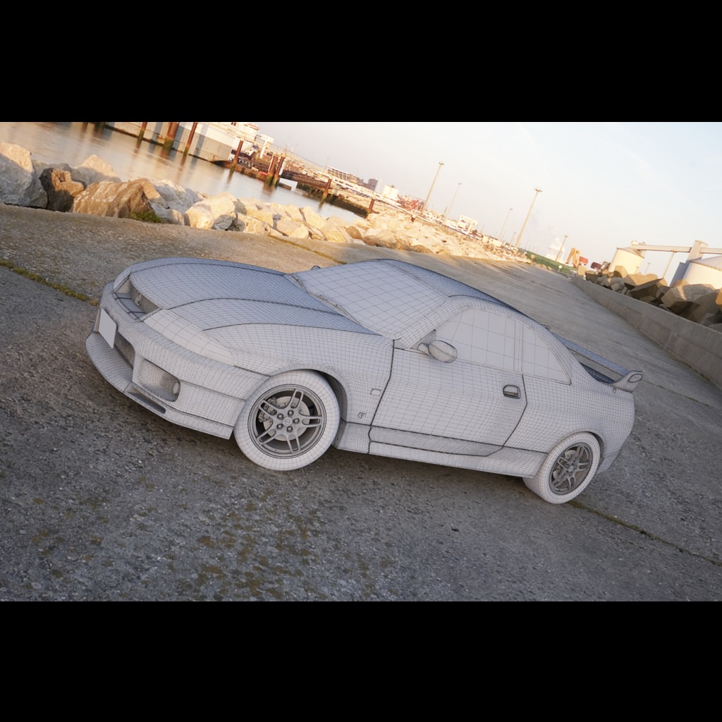 Nissan GTR- R33 3D model | CGTrader