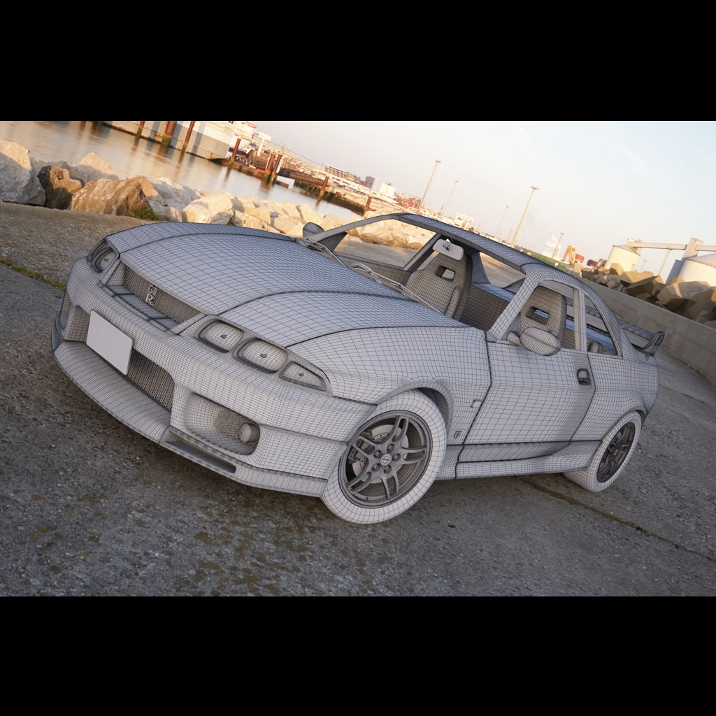 Nissan GTR- R33 3D model | CGTrader