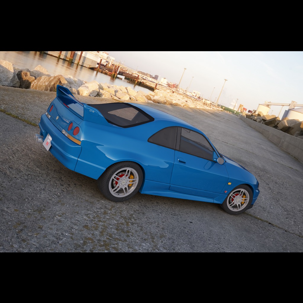 Nissan GTR- R33 3D model | CGTrader