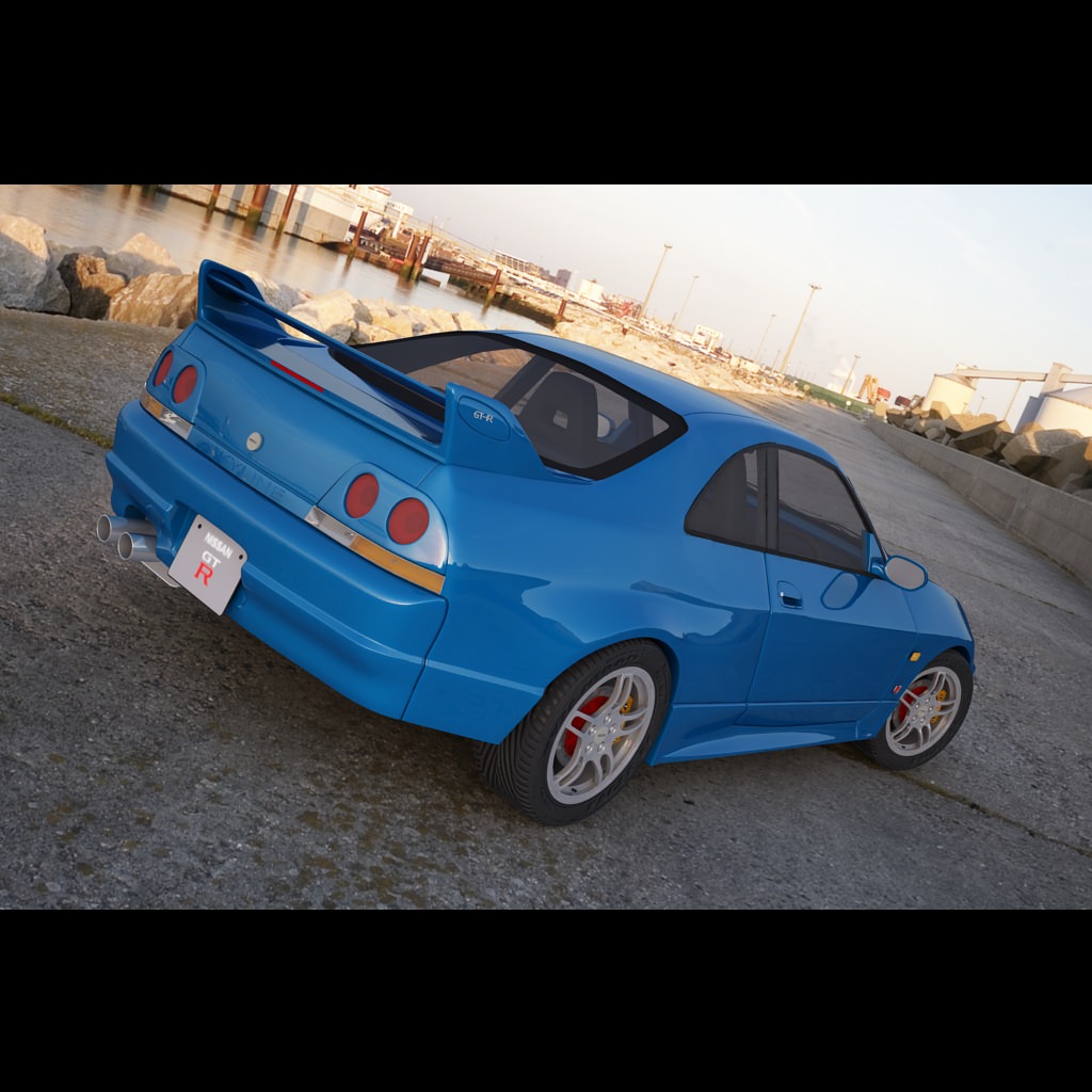 Nissan GTR- R33 3D model | CGTrader