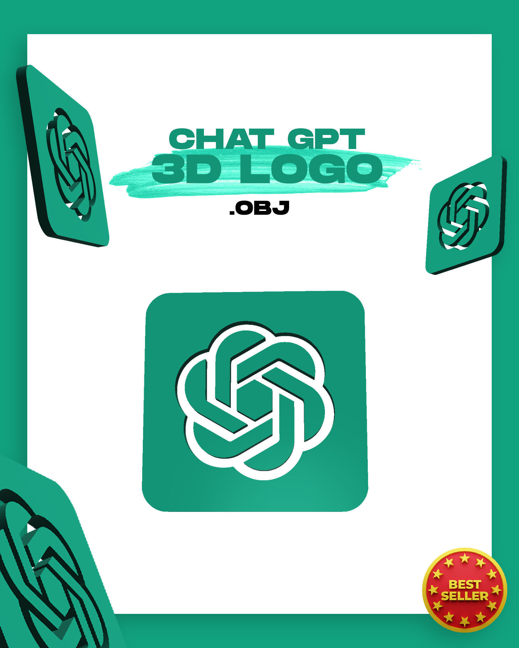 CHAT GPT LOGO 3d MODEL 3D model | CGTrader