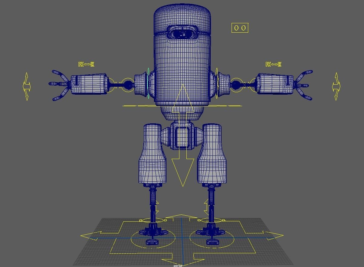Bipedal robot 3D modelling Rigged free 3D model rigged | CGTrader