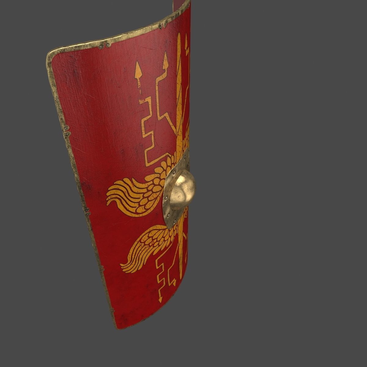 3D model Roman legionnaire shield VR / AR / low-poly | CGTrader