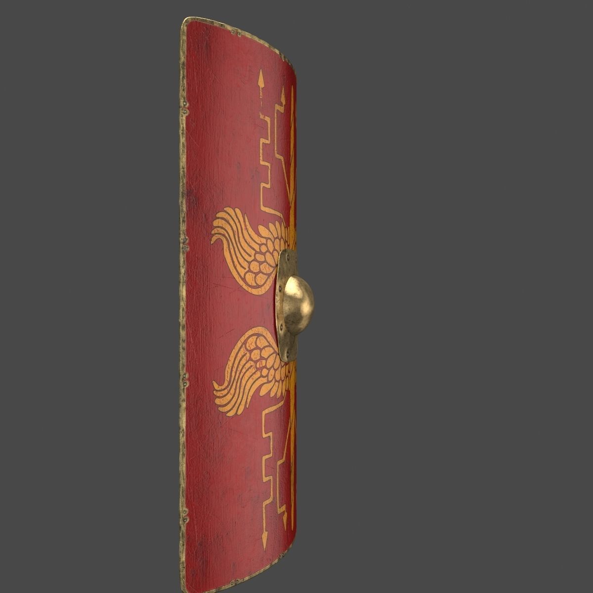 3D model Roman legionnaire shield VR / AR / low-poly | CGTrader