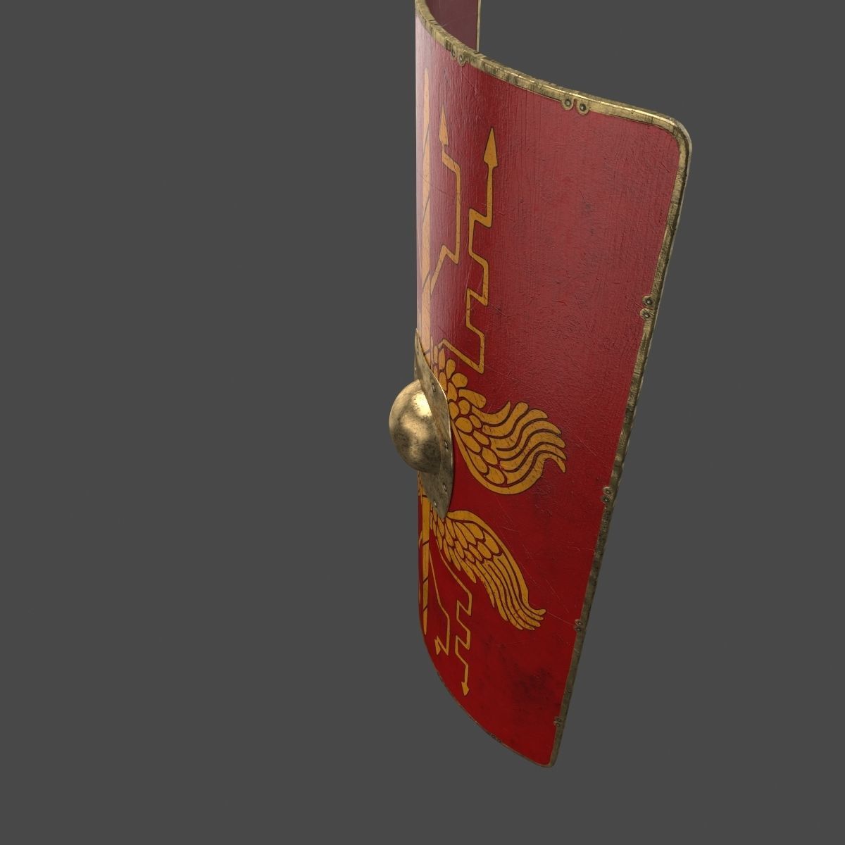 3D model Roman legionnaire shield VR / AR / low-poly | CGTrader