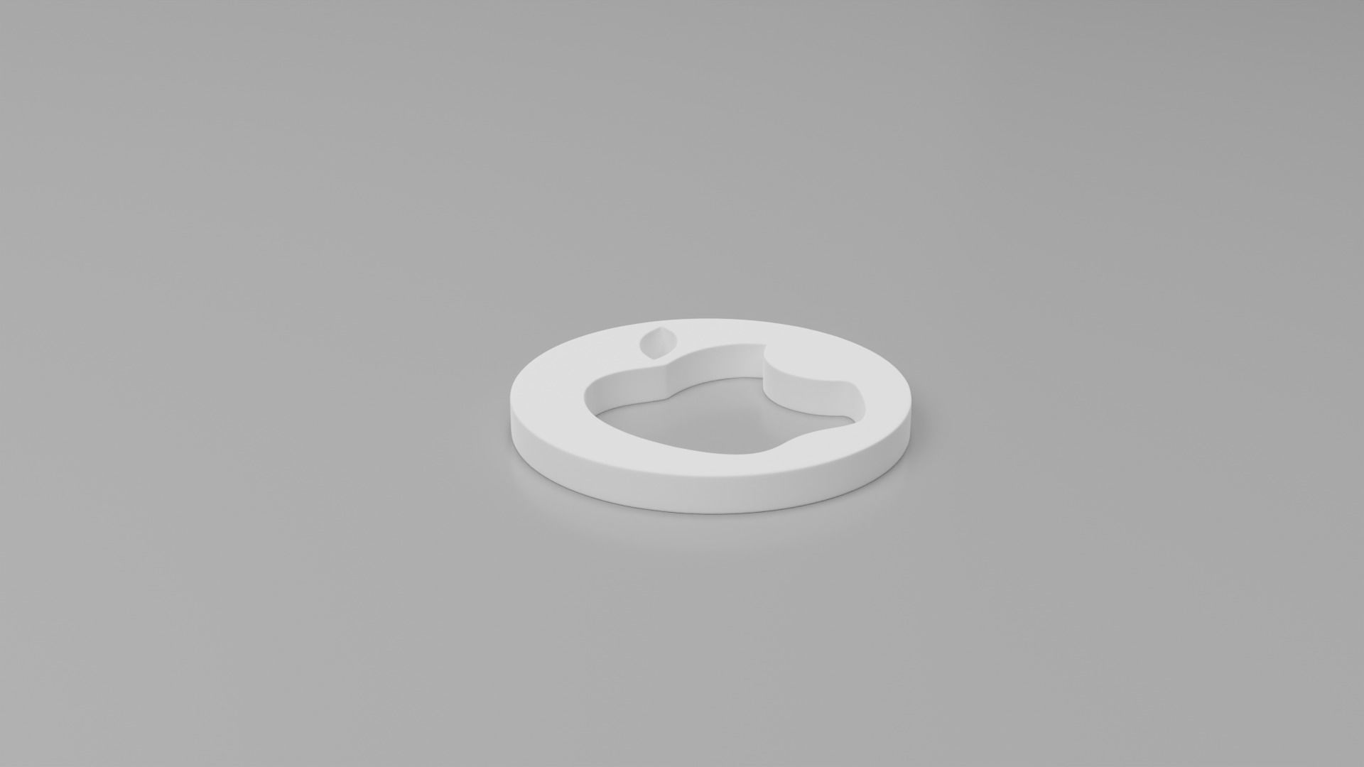 Apple logo keychain free 3D model 3D printable | CGTrader