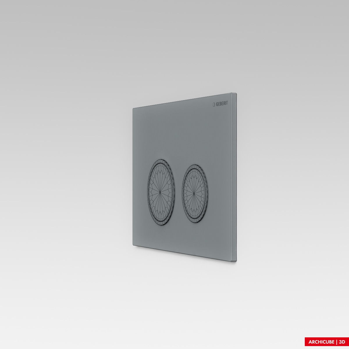 Flush Panel Geberit 3D model | CGTrader