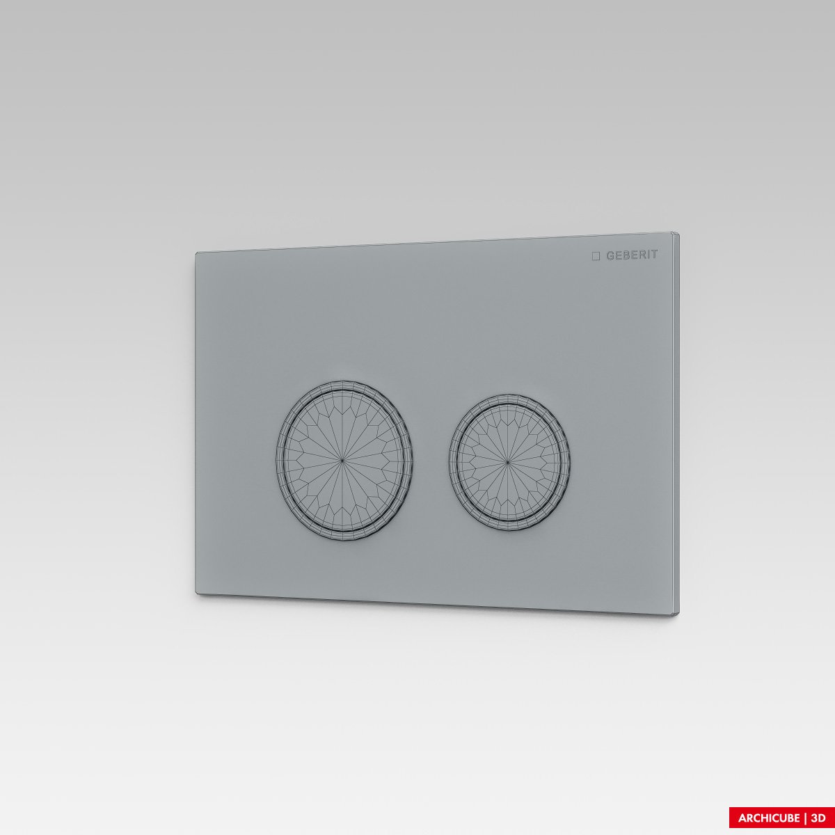 Flush Panel Geberit 3D model | CGTrader