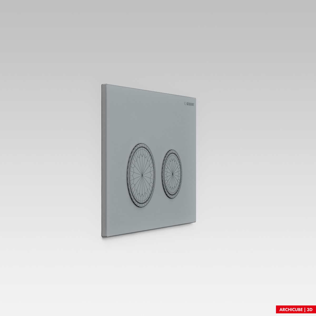 Flush Panel Geberit 3D model | CGTrader