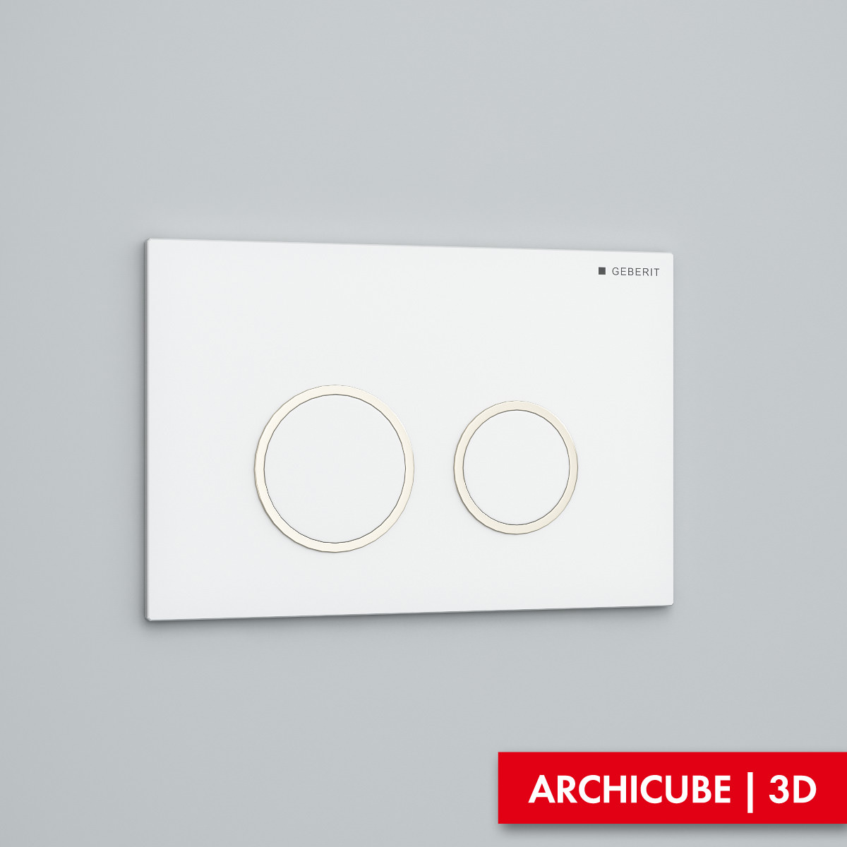 Flush Panel Geberit 3D model | CGTrader