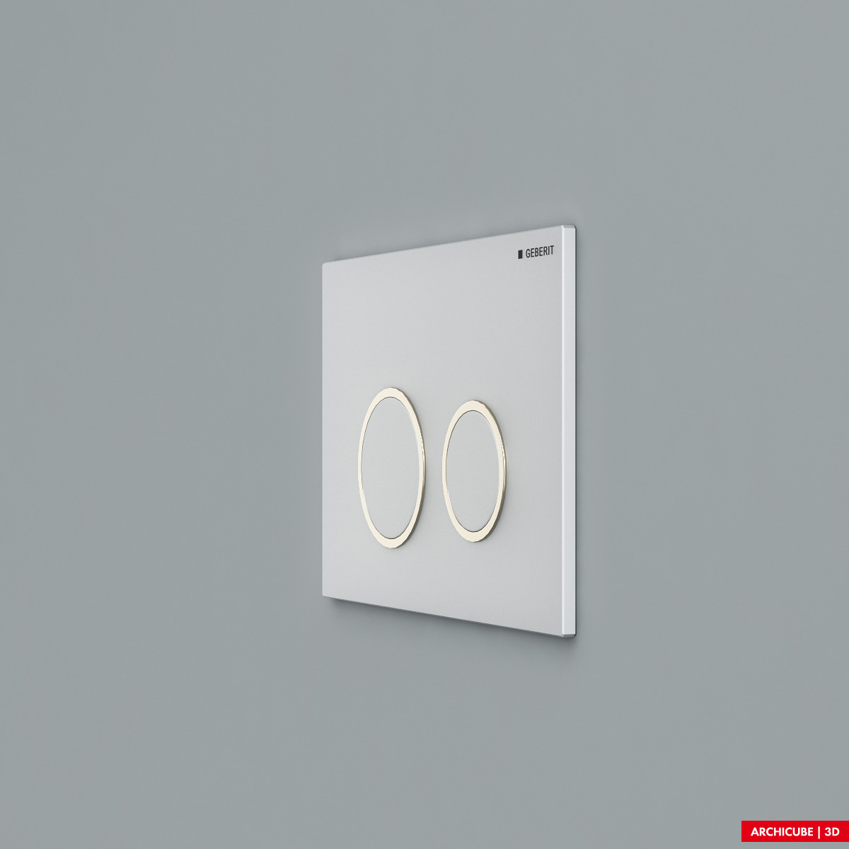 Flush Panel Geberit 3D model | CGTrader
