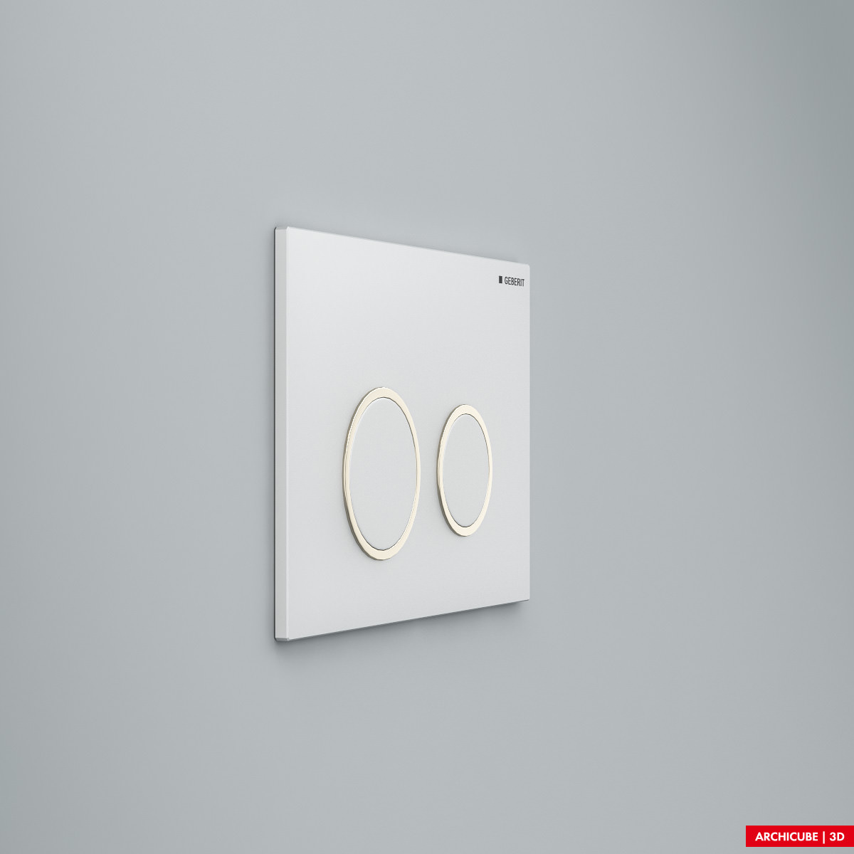 Flush Panel Geberit 3D model | CGTrader