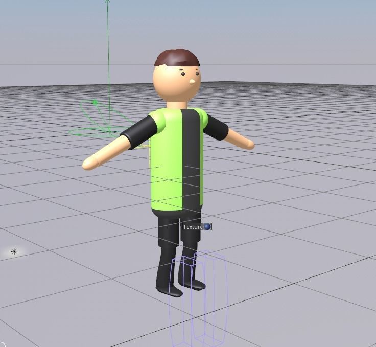 Simple male lowpoly model t-pose free VR / AR / low-poly 3D model ...