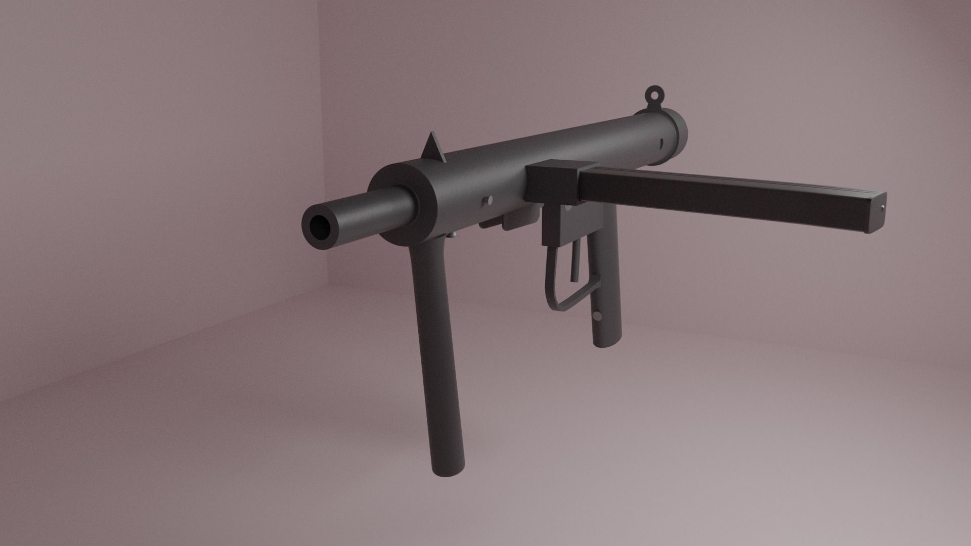 Improvised Sten Gun 3D model | CGTrader