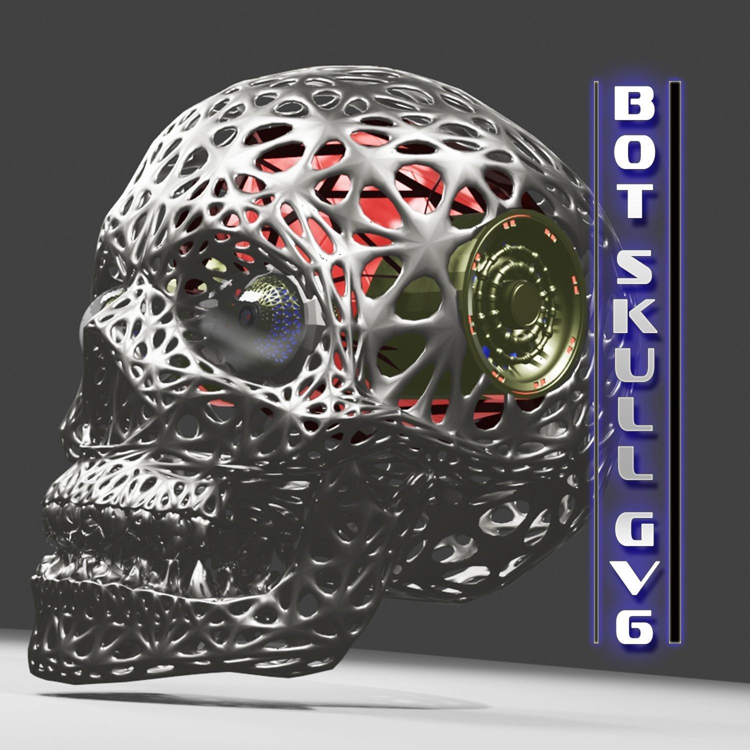 bot skull gv6 3D model | CGTrader
