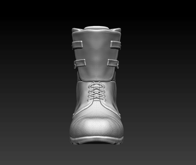 MENS MILITARY BOOTS STL FILE 3D model 3D printable | CGTrader