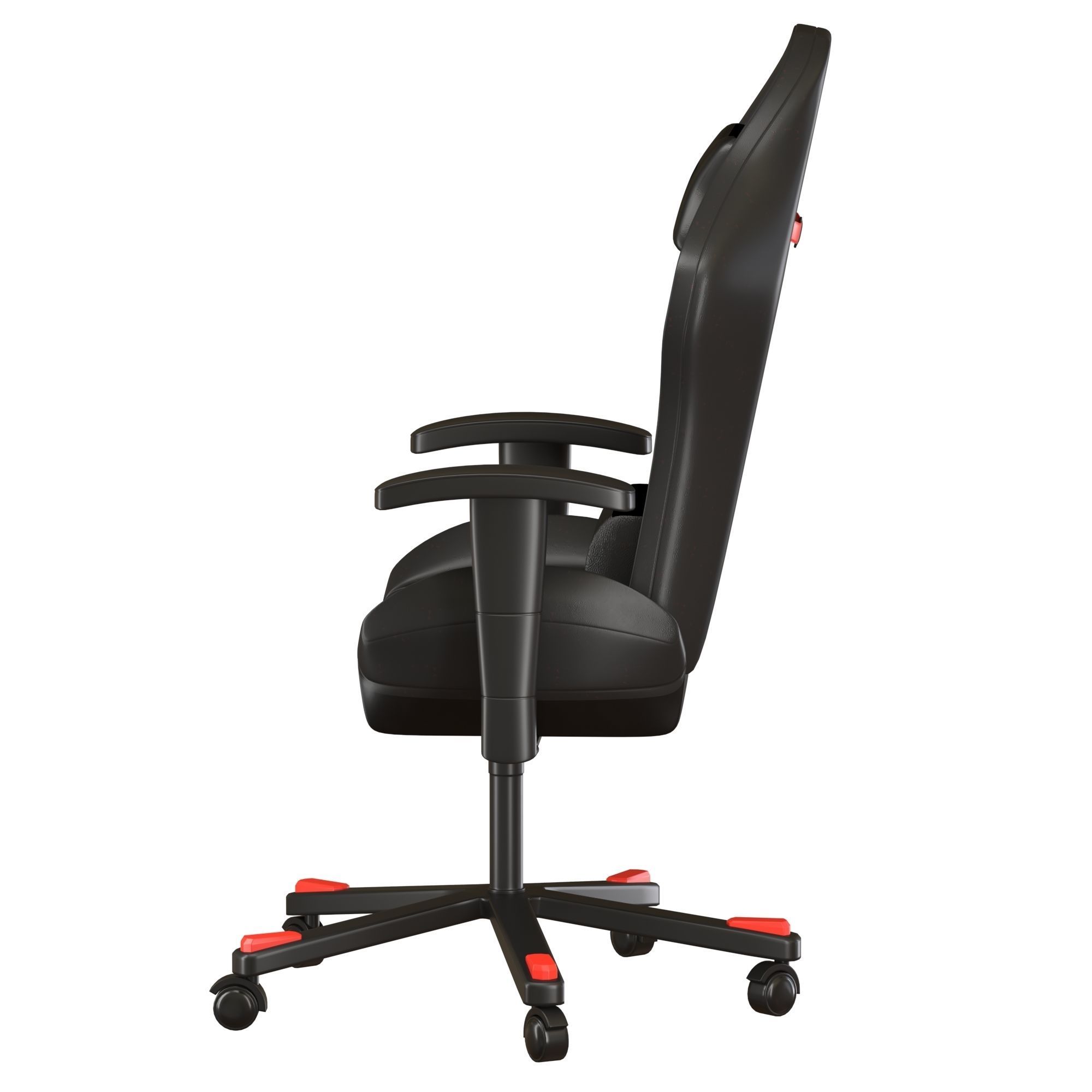 dx racer black 3D model | CGTrader
