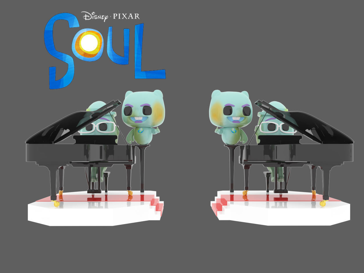 The soul movie pixar 3d model 3D model 3D printable | CGTrader