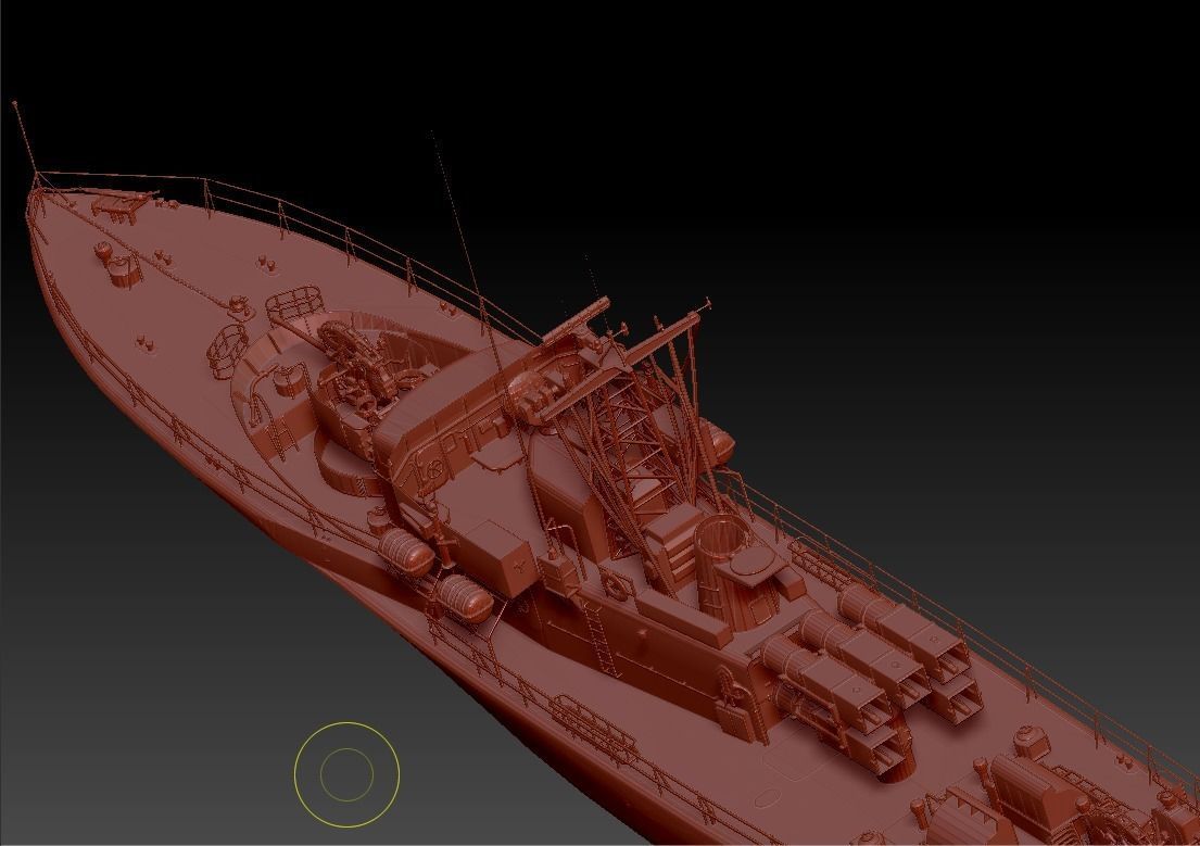 Rocket launcher gun ship 3D model rigged | CGTrader